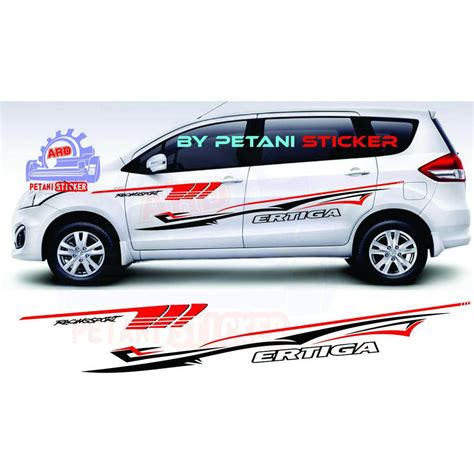 Jual Sticker Stiker Cutting Mobil Ertiga Stiker Suzuki Ertiga Side Body