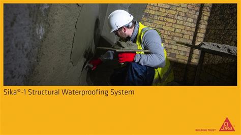 Sika® 1 Structural Waterproofing System Youtube
