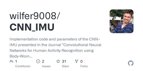 Github Wilfer9008cnnimu Implementation Code And Parameters Of The Cnn Imu Presented In The