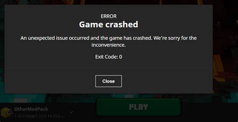 Mod Error R Minecraft