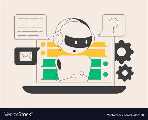 Chatbot Artificial Intelligence Abstract Concept Vector Image