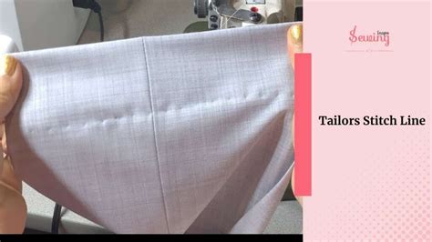 Tailors Tacking Stitch Mark The Fabric Professionally