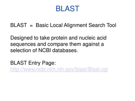 PPT NCBI BLAST CDD Mini Courses PowerPoint Presentation Free Download ID 3271410