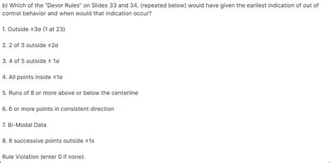 Solved The Following Control Chart Based On These Xbar