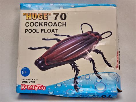 Kangaroo 70 Inch Huge Cockroach Pool Float Fun Insect Novelty For