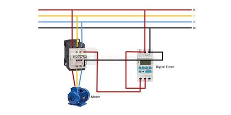 Timer And Contactor Wiring Diagram Digital Timer Wiring Diagram