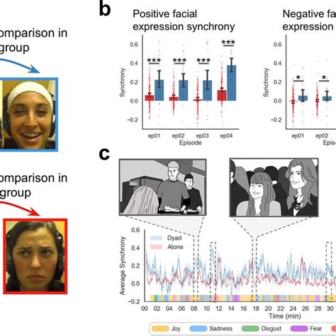 Temporal Facial Expression Synchrony A Examples Of Participant Facial Download Scientific