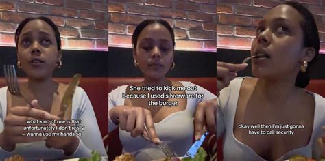 Customer Told To Leave Restaurant For Not Using Hands To Eat A Burger YourTango