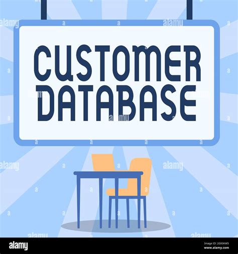 Sign Displaying Customer Database Internet Concept Uptodate On Customer Information Records And