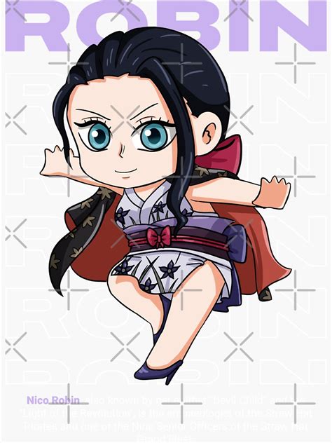 Robin One Piece Chibi Ver Sticker For Sale By Takahiro Shoppu Redbubble