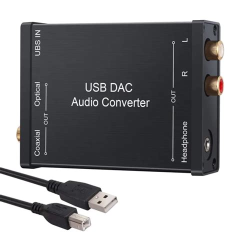 Usb To Spdif Coaxial And 35mm Headphone Jack Converter Usb Optical