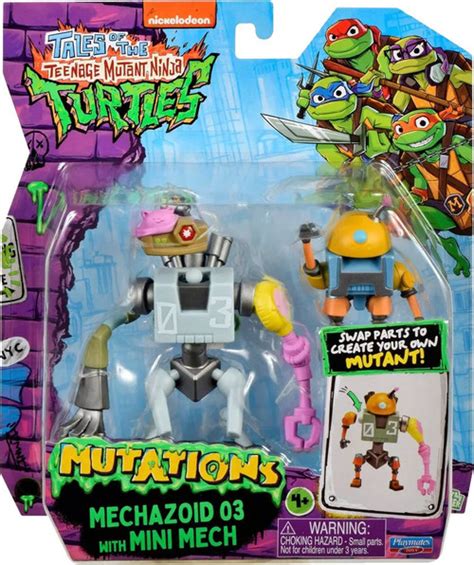 Teenage Mutant Ninja Turtles Tales Of The Tmnt Mutations Mix N Match Mechazoid 03 With Mini Mech