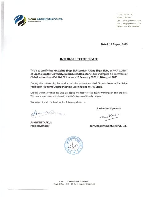 Internship Machinelearning Mernstack Learningjourney