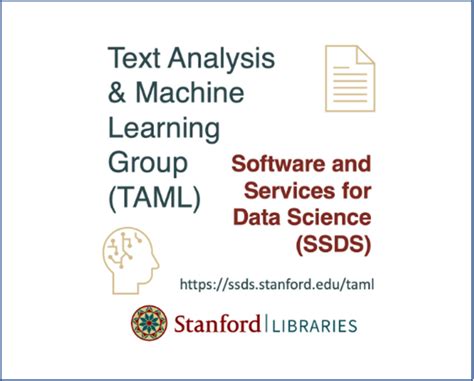 Ssds Text Analysis And Machine Learning Group Meeting 2 Stanford