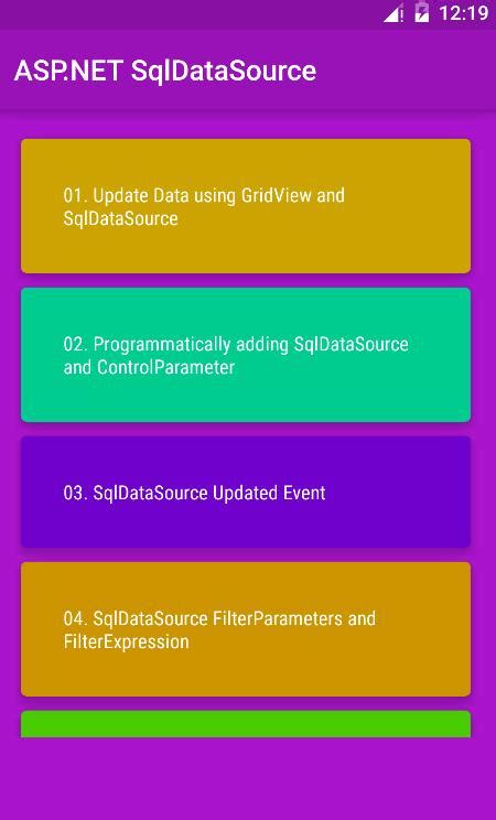 Tutorials For C Sqldatasource Apk For Android Download