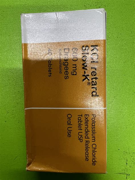 Slow K 600mg Potassium Chloride Wallspharm