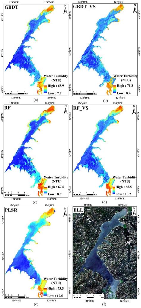 Water Turbidity Mapping Result For Erlong Lake Ell Using Different Download Scientific