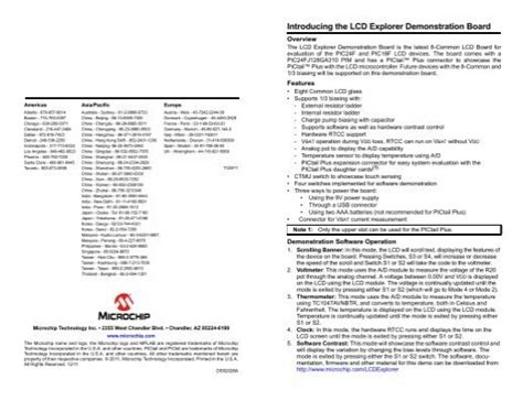 Introducing The LCD Explorer Demontration Board Microchip