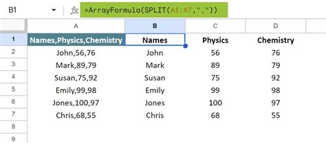 Split Cells In Google Sheets Definition Examples How To Split