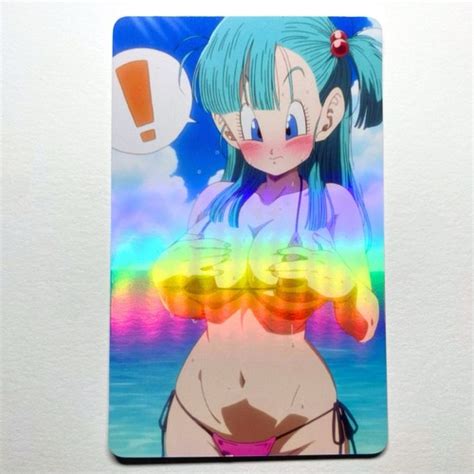 Dragon Ball Bulma Sexy Doujin Waifu Girl Lewd Anime Art Goddess Card Ebay