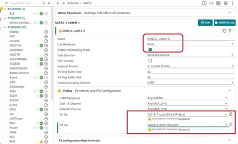 Cc R In The Example Code Data Stream Uart Can I Change The Rx And Tx Pins From And To
