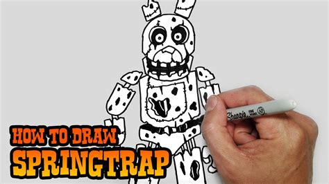 How To Draw Springtrap Five Nights At Freddy S YouTube