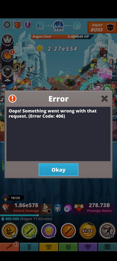 Getting Error 406 Rtaptitans2