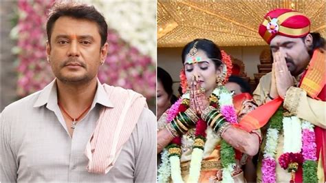 Actor Darshan Not Attended Tharun Sudhir Sonal Monteiro Marriage ಮದುವೆಗೆ ಕಾರಣವಾದವರೇ ಗೈರು