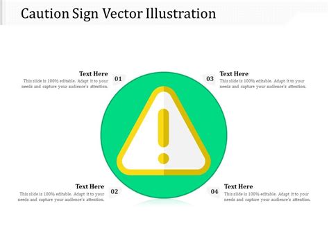 Caution Sign Vector Illustration Ppt Powerpoint Presentation Gallery