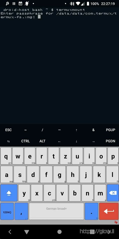 Encrypt Termux Filesystem With Luks Glowli