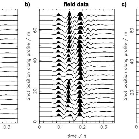 Common Offset Gathers For An Offset Of 255 M A Displays The