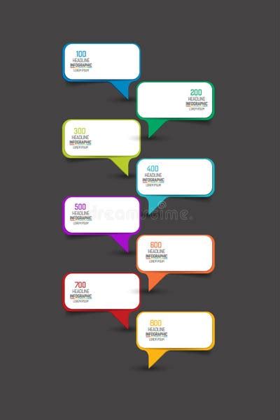 infographic timeline report template chart scheme stock vector