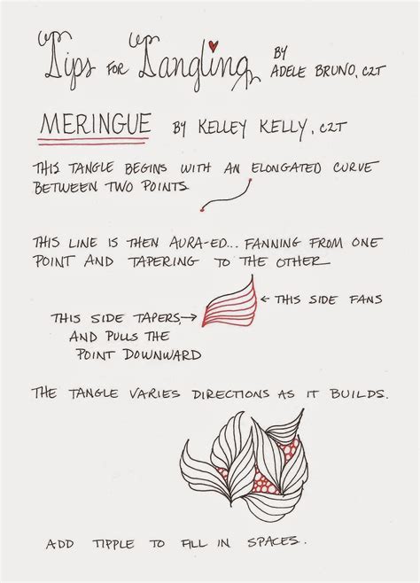 Tickled To Tangle Tips For Tangling Meringue