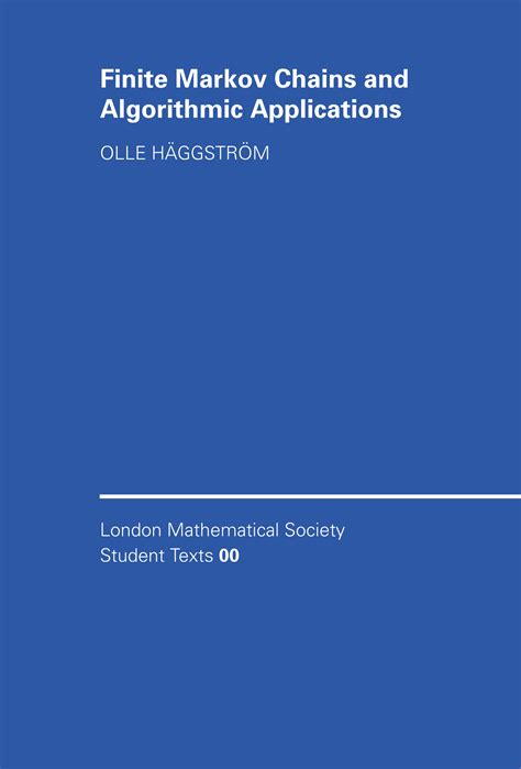 Finite Markov Chains And Algorithmic Applications Häggström O