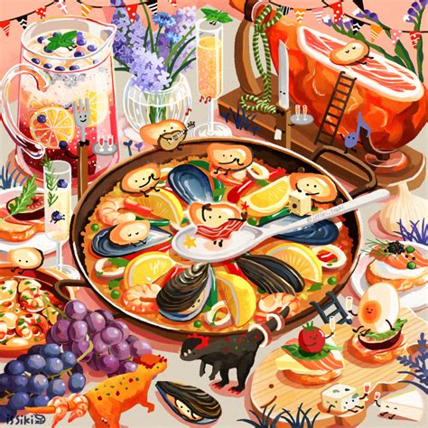 Issiki Toaki Original Artist Name Banana Black Cat Blueberry Bowl Bug Cat Chair Crab