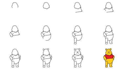 How To Draw Winnie The Pooh Step By Step Hand Of Art