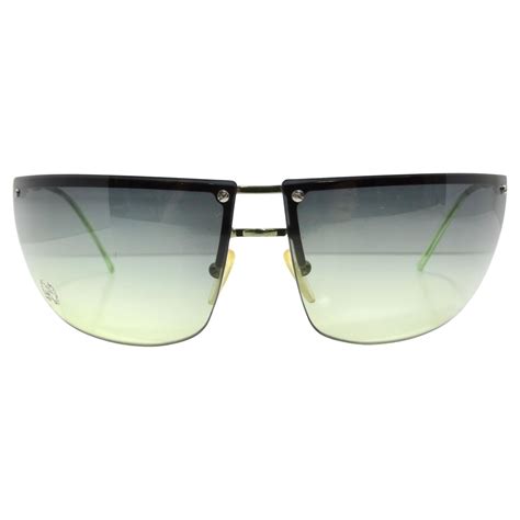 Gucci Y2k Green Gradient Sunglasses For Sale At 1stdibs