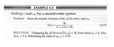 solved example 4 3finding ζand ωn ﻿for a second order