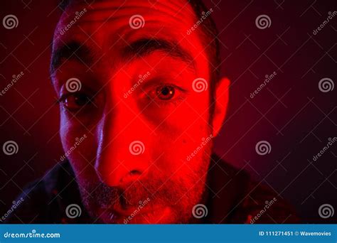 Man With Suspicious Facial Expression Stock Image Image Of Frowning