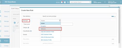 IBM Security Guardium No Se Puede Crear Una Regla De EXTRUSION En El