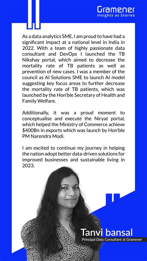 tanvi bansal on linkedin featured dataanlytics aisolutions digitalindia 13 comments