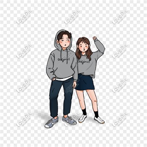 일러스트 레이 터 클래스 가을 겨울 착용 착용 패션 거리 촬영 커플 입다 무료 일러스트 레이션 PNG 일러스트 무료 다운로드 Lovepik