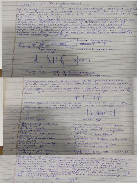 Transformers Notes Pdf
