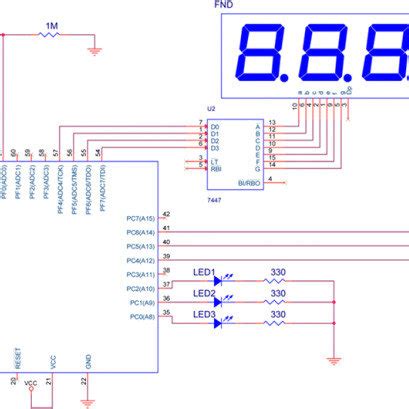 Electrical Circuit Diagram Controlled By MCU It Consists Of Resistor Download Scientific
