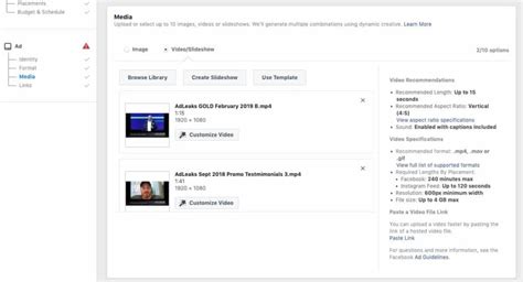 Facebook Dynamic Creative 101 Adleaks