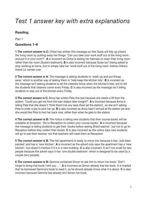 Test 1 Answer Key Reading Pdf Syntax Linguistic Morphology
