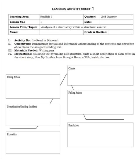 Learning Activity Sheet 1 Begin{tabular} { L L L L } Hline L