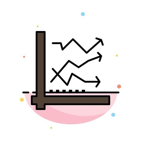 Graph Analysis Analytic Analytics Chart Data Abstract Flat Color Icon