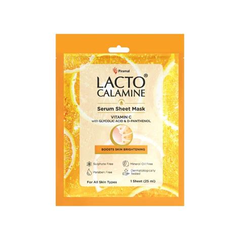 Lacto Calamine Vitamin C Face Sheet Mask Price Buy Online At ₹49 In India