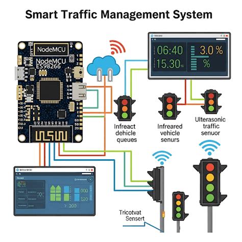 Smart Traffic Management System Using Nodemcu Esp8266